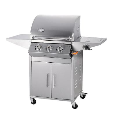 China Smoke Free Portable Gas Barbecue Grill 640x440mm Stainless Steel Even Heating for sale