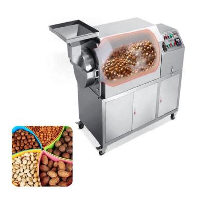 China Electric Mini Chestnut Roasting Machine 20kW Stainless Steel Nut Roaster 200kg for sale