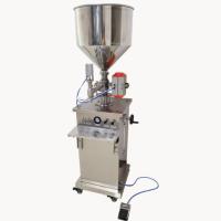 China Semi Automatic Pneumatic Filling Machine 220V for Paste Liquid Sauce 200ml-2000ml for sale