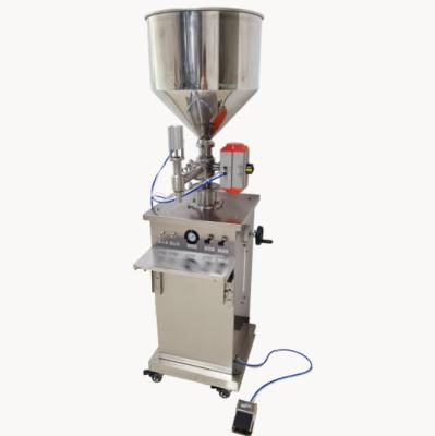 China Semi Automatic Pneumatic Filling Machine 220V for Paste Liquid Sauce 200ml-2000ml for sale