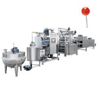 China Automatic Flat Lollipop Making Machine 150-600kg/h Stainless Steel Candy Production Line for sale