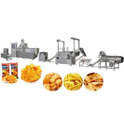 China Automated Doritos Tortilla Chips Production Line 100-500kg/H Twin Screw Extruder for sale