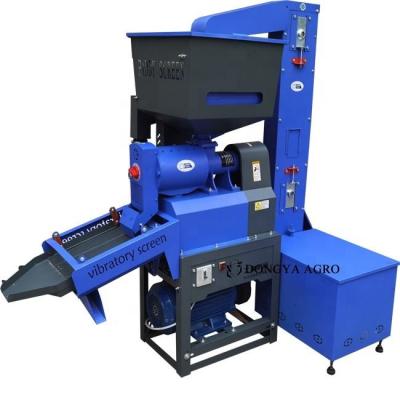 China DONGYA AGRO Commercial Rice Milling Machine 3 in 1 650kg/h with Lifter 7.5kw 380v for sale