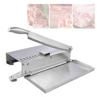 China Manual Frozen Meat Slicer 21cm 27cm Blade Ejiao Rhizome Cutting Machine for sale