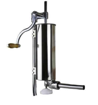 China 4L Hand Operated Stainless Steel Sausage Stuffer Machine with 4 Nozzles for sale