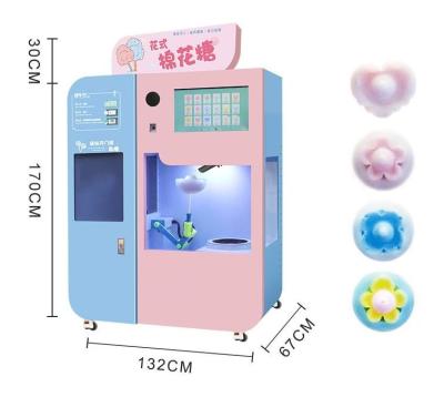 China Automatic Cotton Candy Vending Machine 250 Capacity 110V 220V Commercial for sale