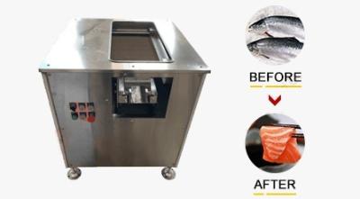 China Automatic Fish Skinning Fillet Cutting Cleaning Processing Machine 220V 2.2kW for sale
