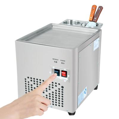 China RuiKong RTO-1 Double Pan Fried Ice Cream Roll Machine 220V 2.2W CE ISO for sale