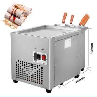 China RuiKong RTO-1 Double Pan Fried Ice Cream Roll Machine 220V 50Hz Stainless Steel for sale