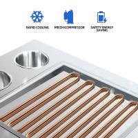 China RuiKong RTO-1 488x302x328mm Stainless Steel Soft Ice Cream Machine 220V 50Hz for sale