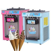 China RuiKong 3-Flavor Soft Ice Cream Vending Machine 220V 1.9KW Automatic for sale