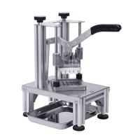 China Manual Potato Chips French Fries Vegetable Slicer 35x21x36cm Aluminum 304 Stainless Steel Blade for sale