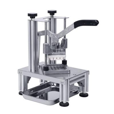 China Manual Potato Chips French Fries Vegetable Slicer 35x21x36cm Aluminum 304 Stainless Steel Blade for sale