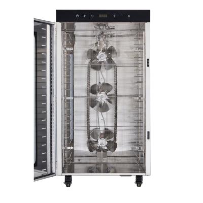 China Single Zone 20 Tray Commercial Food Dehydrator 2000W 30-90C Fruits Vegetables Drying Machine for sale
