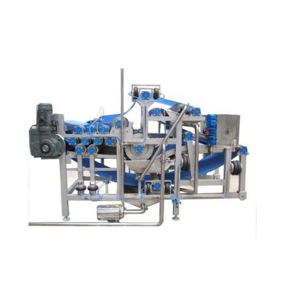 China Industrial Stainless Steel Belt Press Juicer Extractor 1-20 t/h Capacity Double Belt Fruit Juice Machine for sale