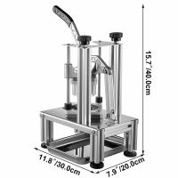 China Multifunction SS304 Vegetable Fruit Slicer Potato Chopper 3.6kg 35x21x36cm for sale