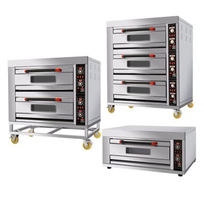 China Commercial Electric Deck Bread Baking Oven 1-4 Decks 3.2-50.4KW 220V-380V Bakery Machine for sale