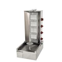 China Far-infrared 1.2M Shawarma Grill Chicken Kebab Maker Gas LPG Desktop Commercial Automatic Doner Kebab Cutting Machine 12Kw 220V for sale