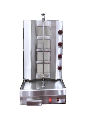 China 4 Burner Gas Shawama Machine Stainless Steel Material Quick Curing Baking for sale