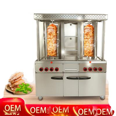 China Stainless Steel Electric Commercial Kebab Machine 65x60x177cm 4 Burner for sale