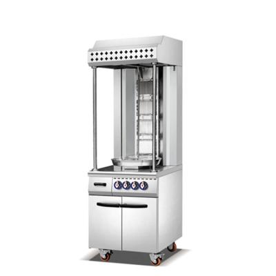China Commercial 8-Burner 550L Shawarma Kebab Machine 36kW Freestanding Stainless Steel for sale