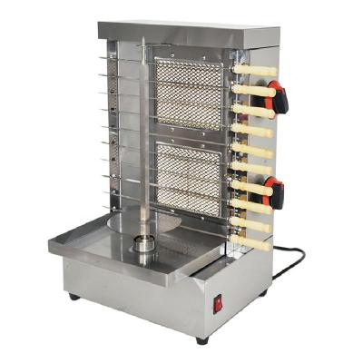 China Commercial Natural Gas BBQ Skewer Machine 2 Burner 4000W 220V for sale