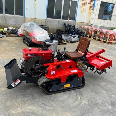 China 35HP Crawler Farm Cultivator Agricultural Rotary Tiller 2500x1000x1200mm for sale