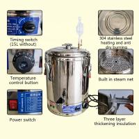China Stainless Steel Electric Alcohol Distiller 15L 70L 4 Layer Copper Column 220V for sale
