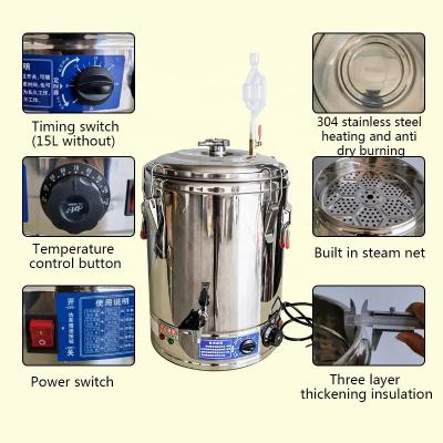 China Stainless Steel Electric Alcohol Distiller 15L 70L 4 Layer Copper Column 220V for sale
