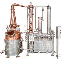 China 200L Copper Spirit Distillery Equipment for Whiskey Gin Moonshine Beverage Production for sale