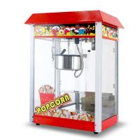 China Commercial Popcorn Machine 8 Oz Kettle 1400W Vintage Movie Theater Style Red for sale