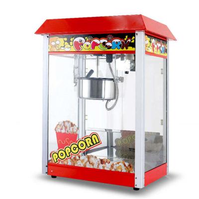 China Commercial Popcorn Machine 8 Oz Kettle 1400W Vintage Movie Theater Style Red for sale