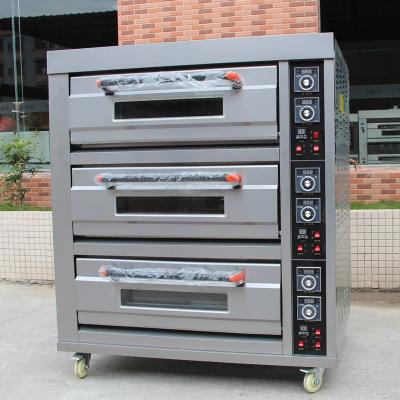 China Commercial Bakery Deck Oven 1310x1050x1700mm 220V Electric French Bread Baking Oven for sale
