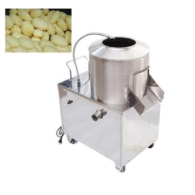 China Commercial Electric Potato Peeler Machine 220V 100-150kg/h Stainless Steel Peeling and Cleaning for sale