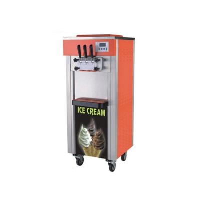 China Commercial 3 Flavor Soft Ice Cream Machine 18L/H 1800W Stainless Steel Automatic for sale