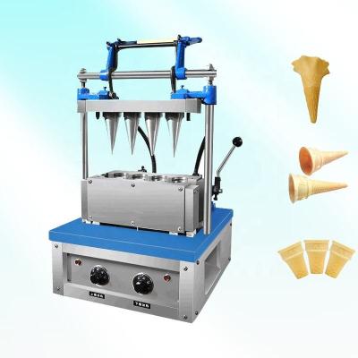 China Industrial Electric Ice Cream Cone Maker Automatic Waffle Cup Machine 110V 220V for sale
