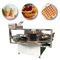 China Full Automatic Ice Cream Waffle Cone Maker 15kw 8-12 Heating Plates Small Roll Machine for sale