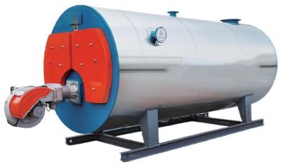 China CWNS Horizontal Oil Gas Fired Atmospheric Hot Water Boiler 0.7MW 85/60°C for sale