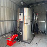 China Vertical Gas Oil Dual Fuel Boiler 1 Ton Steam Boiler for Cement Block Curing 200-1000kg for sale