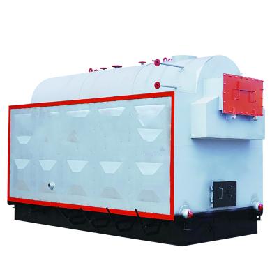 China DZH Biomass Fired Steam Boiler 1 Ton Automatic Vertical Boiler for Rice Mill for sale