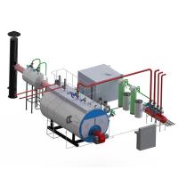 China Horizontal Fire Tube WNS Steam Boiler 1 to 20 Ton Natural Gas Diesel Fired Industrial for sale