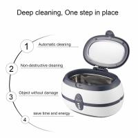 China 40KHz Small Ultrasonic Cleaner 600ml Mini Jewelry Cleaner 35W For Jewelry Glasses Watch Dentures for sale