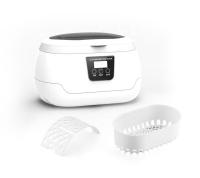 China 43kHz Mini Ultrasonic Cleaner 35W Denture Ultrasonic Cleaner 600ml for sale