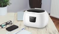 China 43kHz Mini Ultrasonic Cleaner 35W Denture Ultrasonic Cleaner 600ml for sale