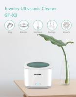 China 40kHz Portable Ultrasonic Cleaner 180ml Household Ultrasonic Cleaner 20W For Denture Jewelry for sale