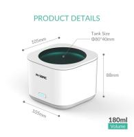 China 40kHz Portable Ultrasonic Cleaner 180ml Household Ultrasonic Cleaner 20W For Denture Jewelry for sale