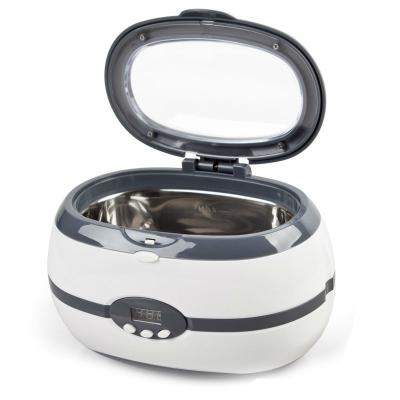 China 35w Compact Ultrasonic Cleaner Custom 600ml Ultrasonic Cleaner 40kHz For Denture Watch Jewelry for sale
