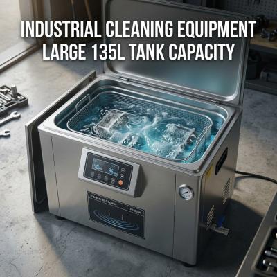 China 135L Single Tank Ultrasonic Cleaner Immersion Industrial Ultrasonic Parts Washer 1800W for sale