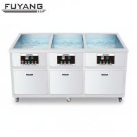 China 1500W Custom Ultrasonic Cleaner 108L Three Tanks Industrial Ultrasonic Machine for sale