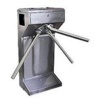 China TCP / IP Waist High Semi Automatic electronic tripod turnstile gate for entry access contr for sale